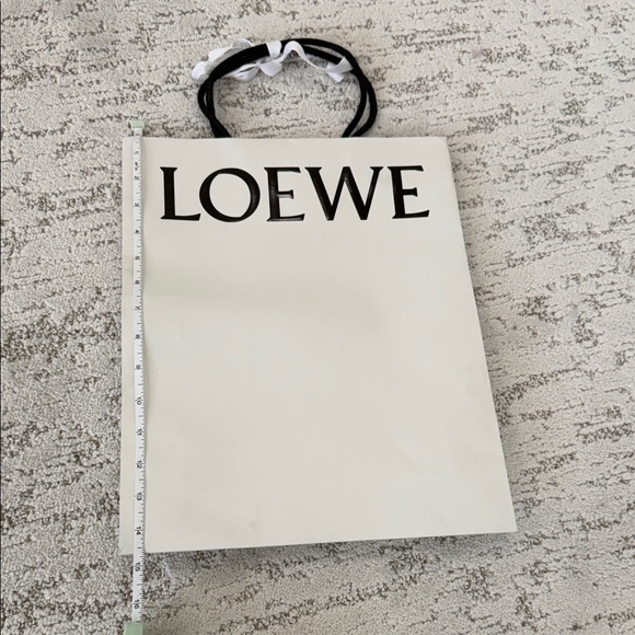 Loewe | Accessories | Loewe Cream Shopping Bag With Black Handles And ...